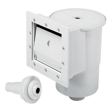 Skimmer-Set schmal komplett mit Injektor für Folien-/Fertigbecken