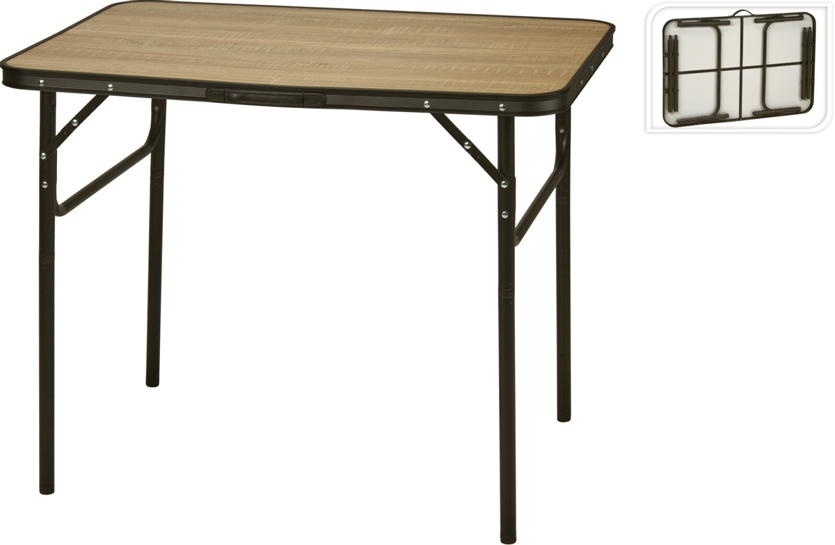 Redcliffs inklapbare campingtafel - 90 x 60 cm - Hout look