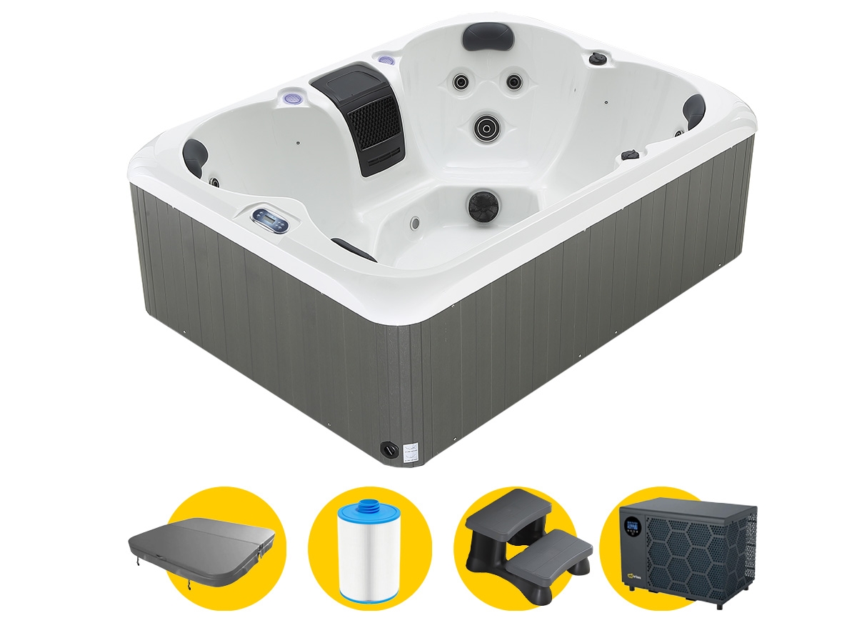 W'eau Como spa met warmtepomp - 4 persoons